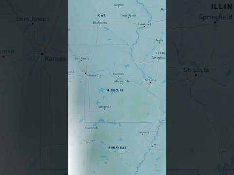 Missouri State on Travelboast  #map #usa  #geography