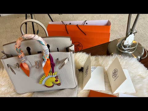 Hermes Birkin 25 unboxing at the store as I couldn’t wait🥰❤️