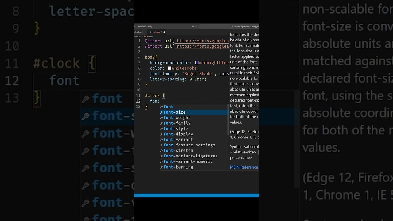 Create Digital Clock JavaScript Projects #1 #shorts #programming #javascript #projects