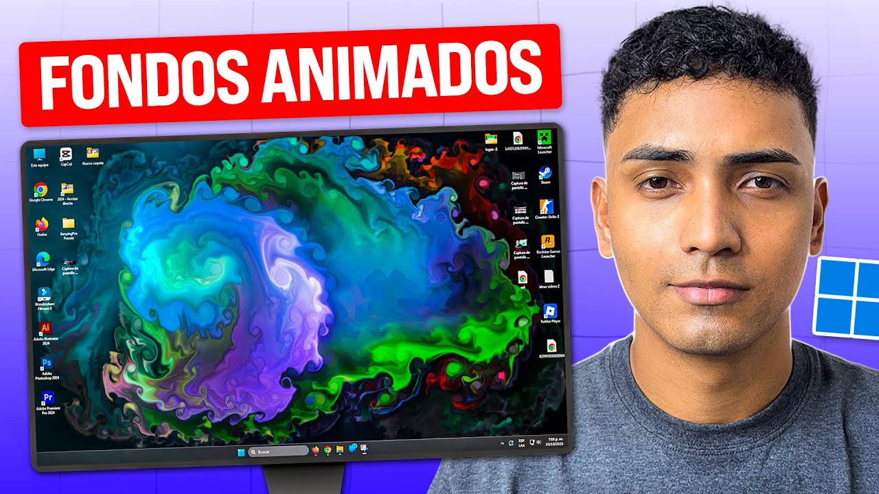 Cómo Poner FONDOS ANIMADOS en WINDOWS (2026) Wallpapers Animados