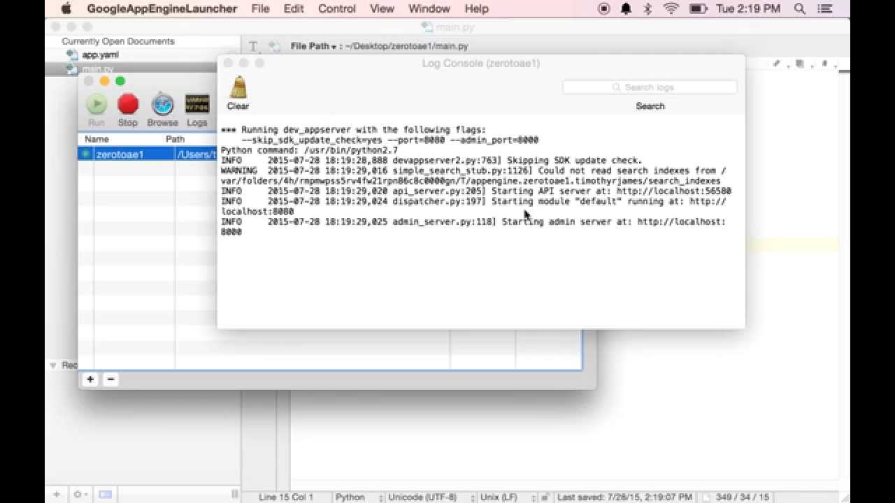From zero to live on Google App Engine in under 10 minutes