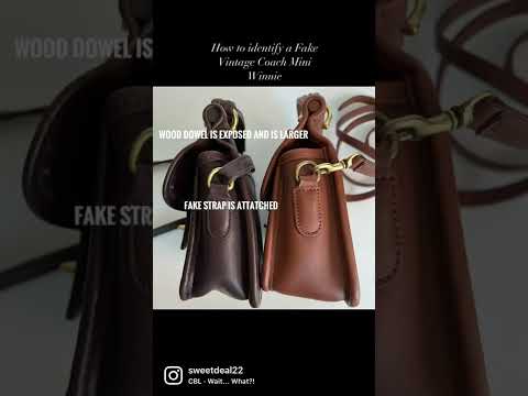 How to identify a Fake Vintage Coach Bag