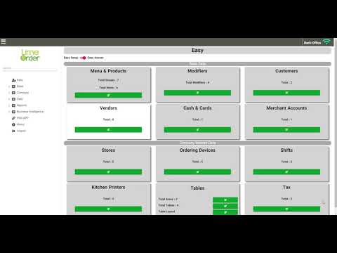 Define Menu & Items ( products & Services )