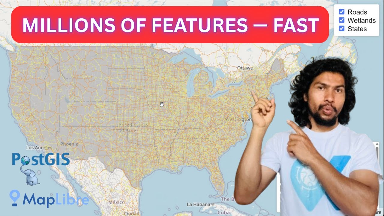 How to Visualize Millions of Features — Vector Tiles, PostGIS & MapLibre Tutorial