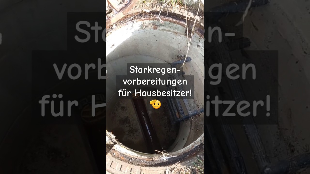 😎 IMPORTANT before heavy rain: Check the backflow flap.👍🏻 #diy #flood #tips #lifehacks