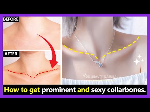 Only 2 Mins! Get prominent, sexy, defined collarbones (Blackpink collarbone) exercise & massage