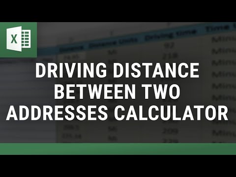 Driving Distance Between Two Addresses Calculator