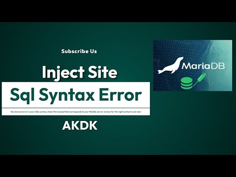 Inject Site Sql Syntax Error