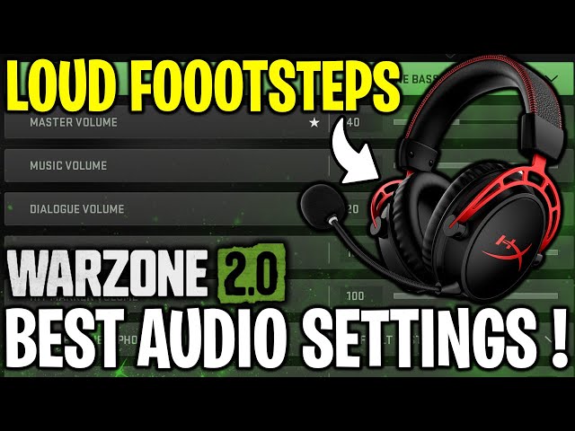 Best audio settings for clear enemy footsteps in Warzone 2