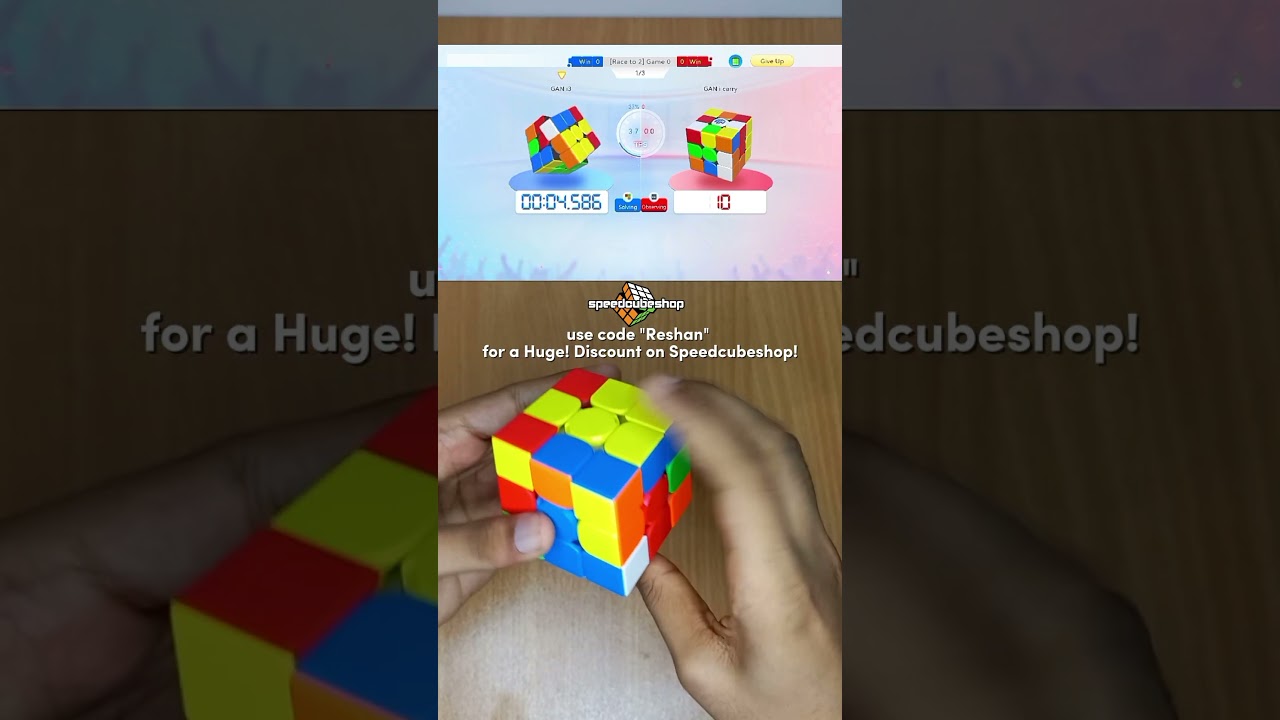 Using Gan356 i3 Smart cube for the 1st time!