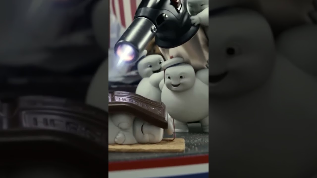 Mini Marshmallow Mayhem 🍫🔥 #ghostbusters #afterlife #indoorrecess #shorts