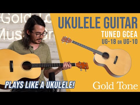 Gold Tone UG-18: Ukulele Guitar with Vintage Design and Bag | Reverb