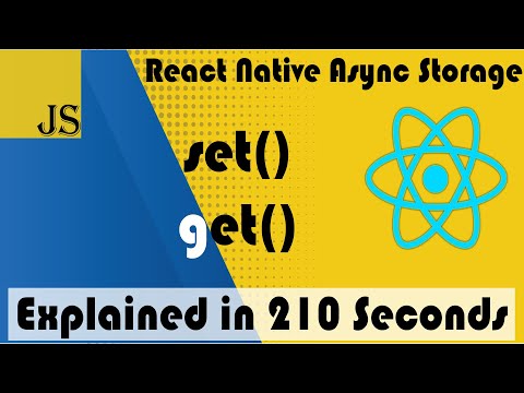 React Native Async Storage set and get Methods