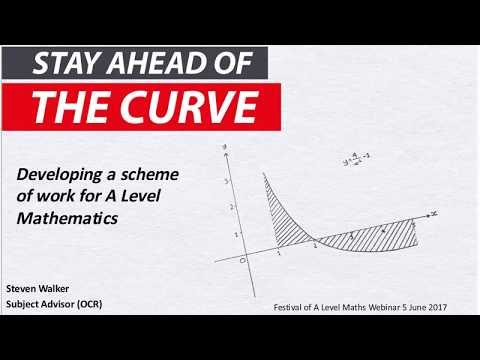 Developing a scheme of work for teaching OCR A Mathematics