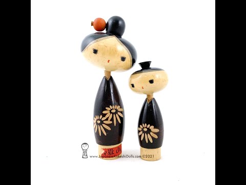 More Happy Kokeshi Dolls from JapaneseKokeshiDolls.com. Inspiring and Fun!