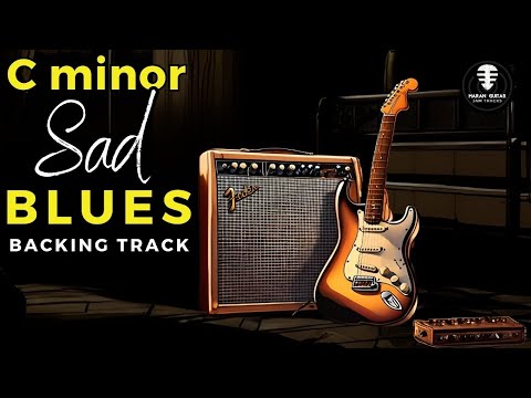 THE BEST Sad Blues Backing Track Tone for Emotional Guitar Solos - Jam in C minor