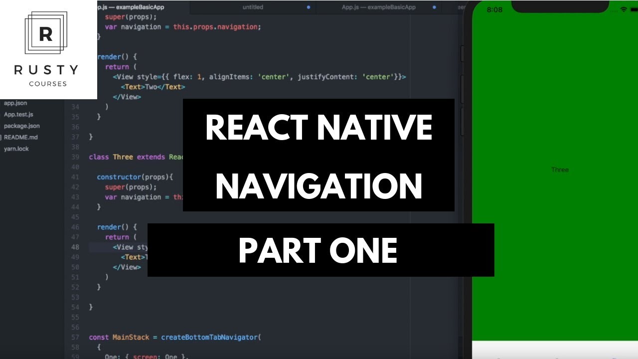 React Native - Navigation Examples - Part One