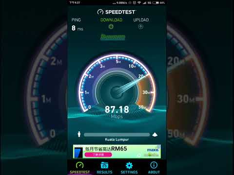 TM Unifi 100mbps speed test