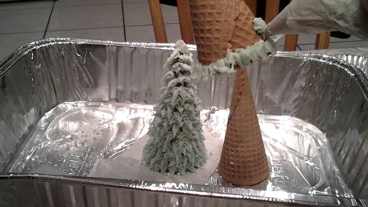 Edible Sugar Cone Christmas Tree Tutorial Video