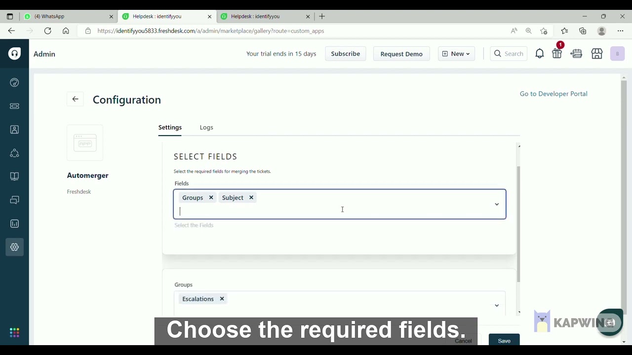 Freshdesk Automerger App installation video