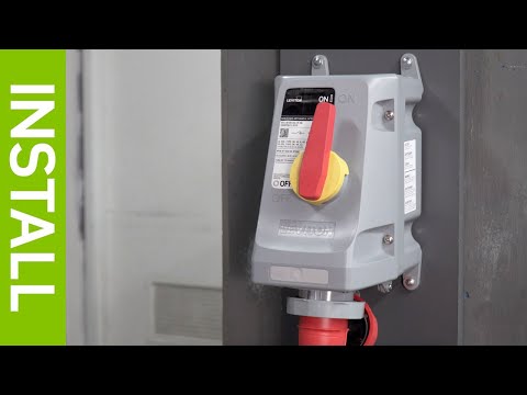 LEV Series IEC 60309 Mechanical Interlock Installation