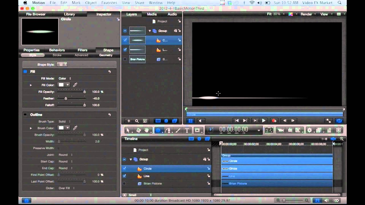 Motion 5 Tutorials- Part 1: Build a Lower Third from Scratch with Objects and Behaviors