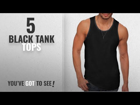 Top 10 Black Tank Tops [Winter 2018 ]: Next Level Mens Premium Jersey Tank (3633) -BLACK -L