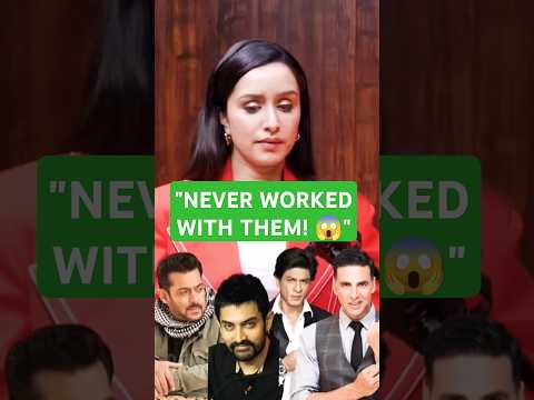 "Shraddha Kapoor on Aamir, SRK, Salman, Akshay & Ajay! 🤯🔥"#bollywood #sad #kapoorfamily #srk