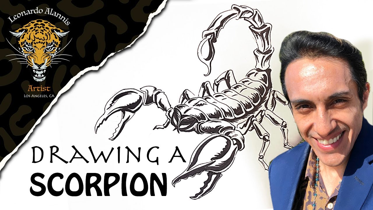 TLP Drawing Method | How to Draw a Scorpion