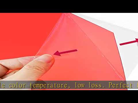 Lystaii 9pcs Gel Light Filter Color Correction Colored Overlays Transparent Color Film Lighting Gel