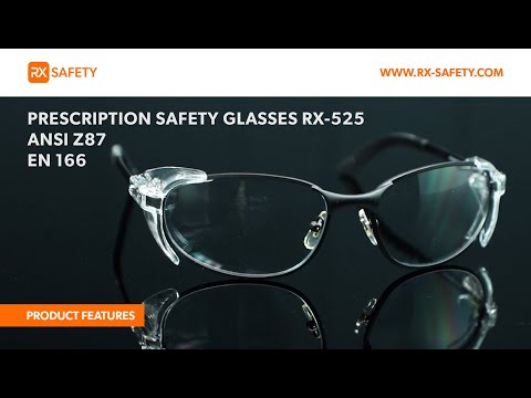 Prescription Safety Glasses RX-525 | ANSI Z87 and EN 166 | RX Safety