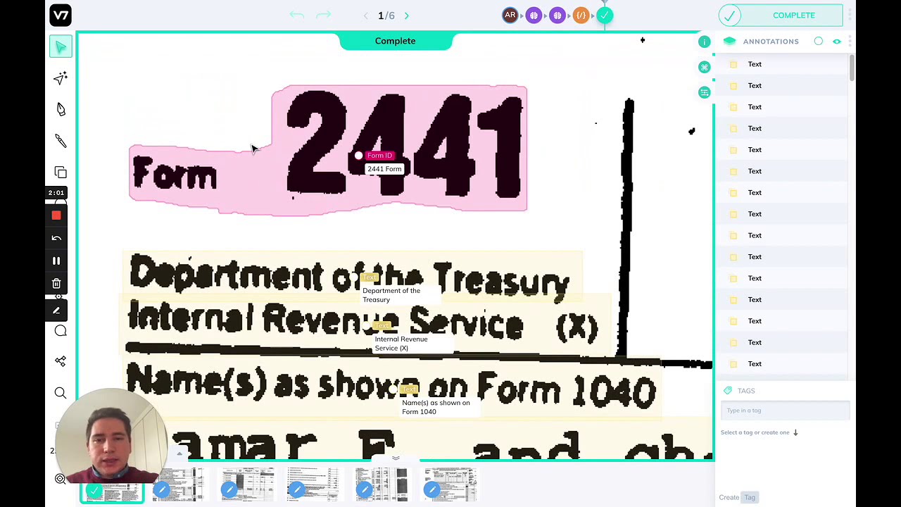 Automated Document Processing on V7 - US Tax Forms