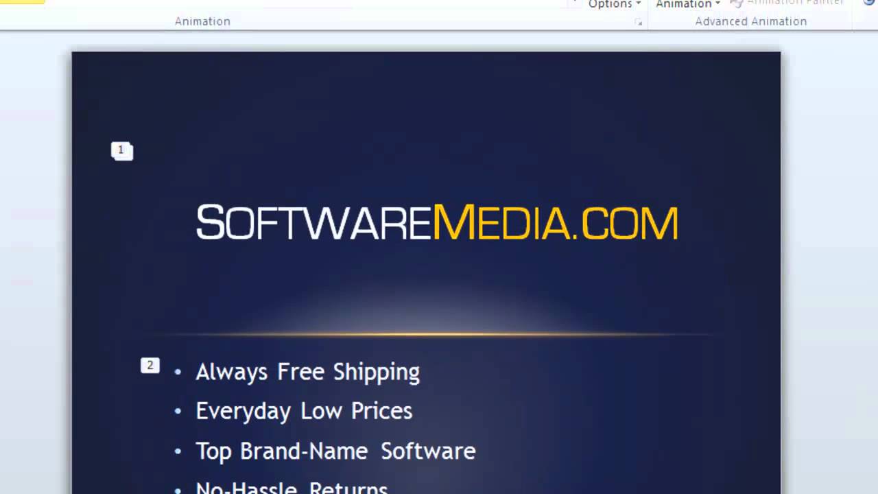 How to Use Slide Animations in Microsoft Powerpoint 2010 Tutorial