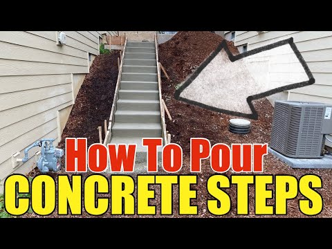 How To Pour A Steep Set Of Concrete Steps DIY Step By Step Detailed Process Explained
