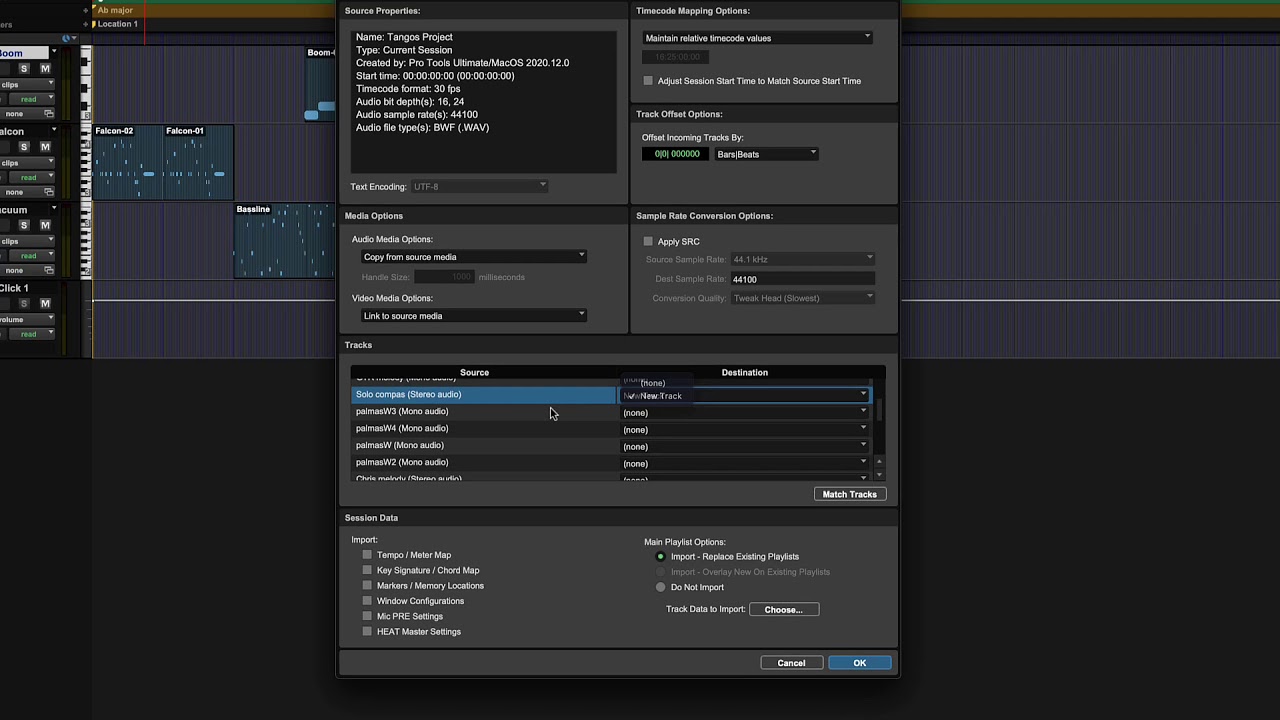 Pro Tools Fundamentals: Import Tracks from Another Session