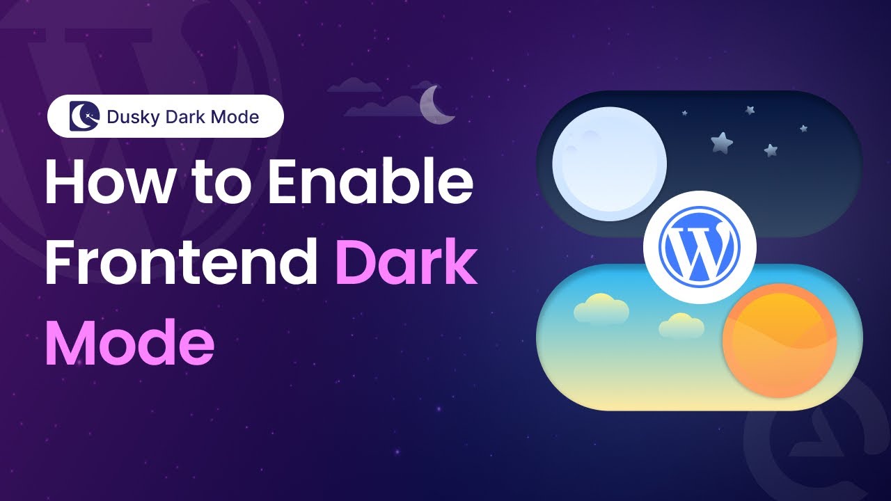 How to Enable Frontend Dark Mode in Dusky Dark Mode WordPress Plugin