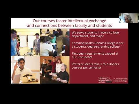 Commonwealth Honors College -- UMass Amherst Fall Visit Days 2020