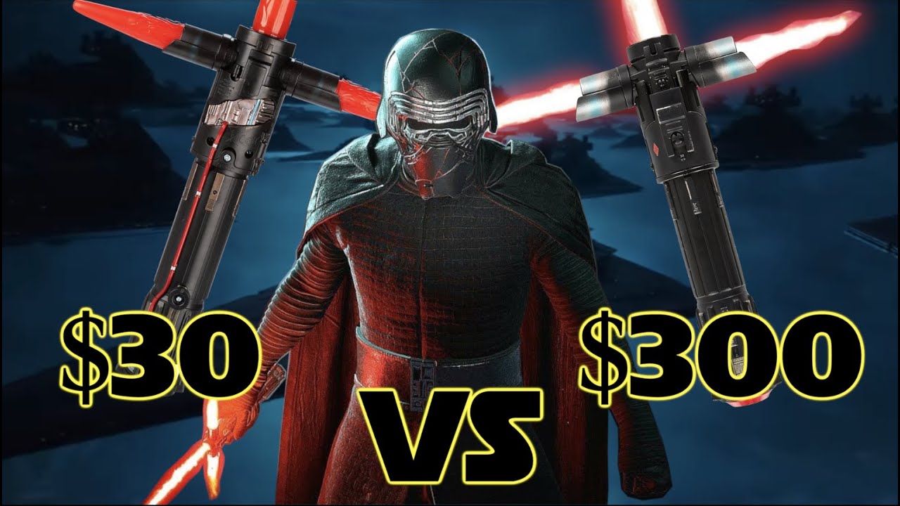 Kylo Ren's Lightsaber $30 vs $300