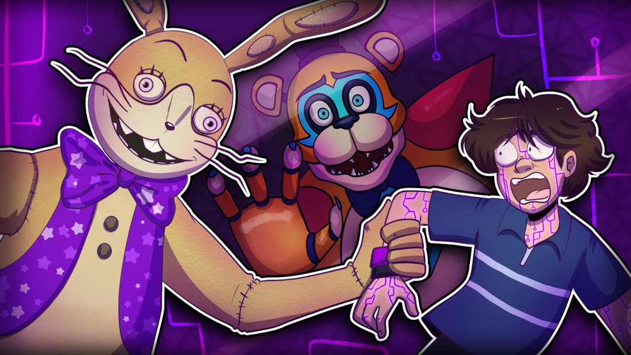 Freddy & Gregory's Glitchtrap Nightmare (FNAF security breach animation)