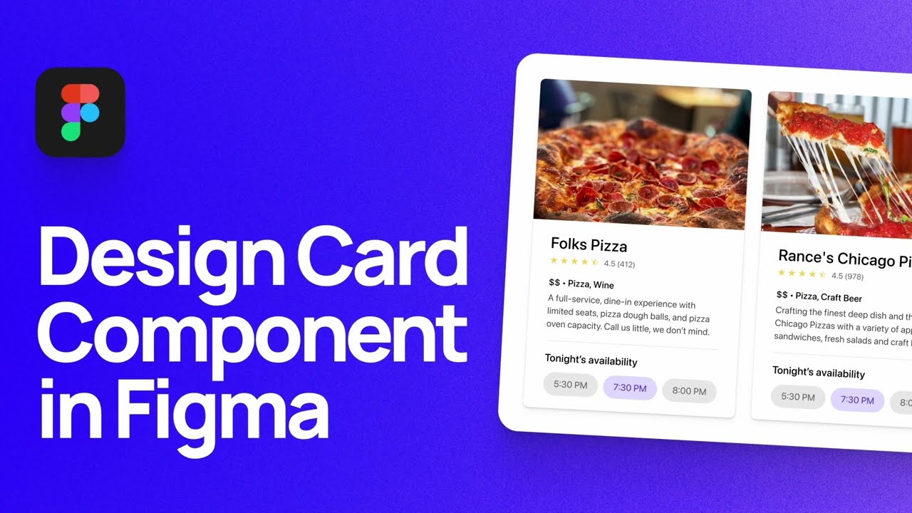 How to Design Card Components in Figma | Material Design Card Component for Music App