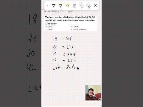 the least number which when divided by 18 24 30 42 leaves remainder 1 in
