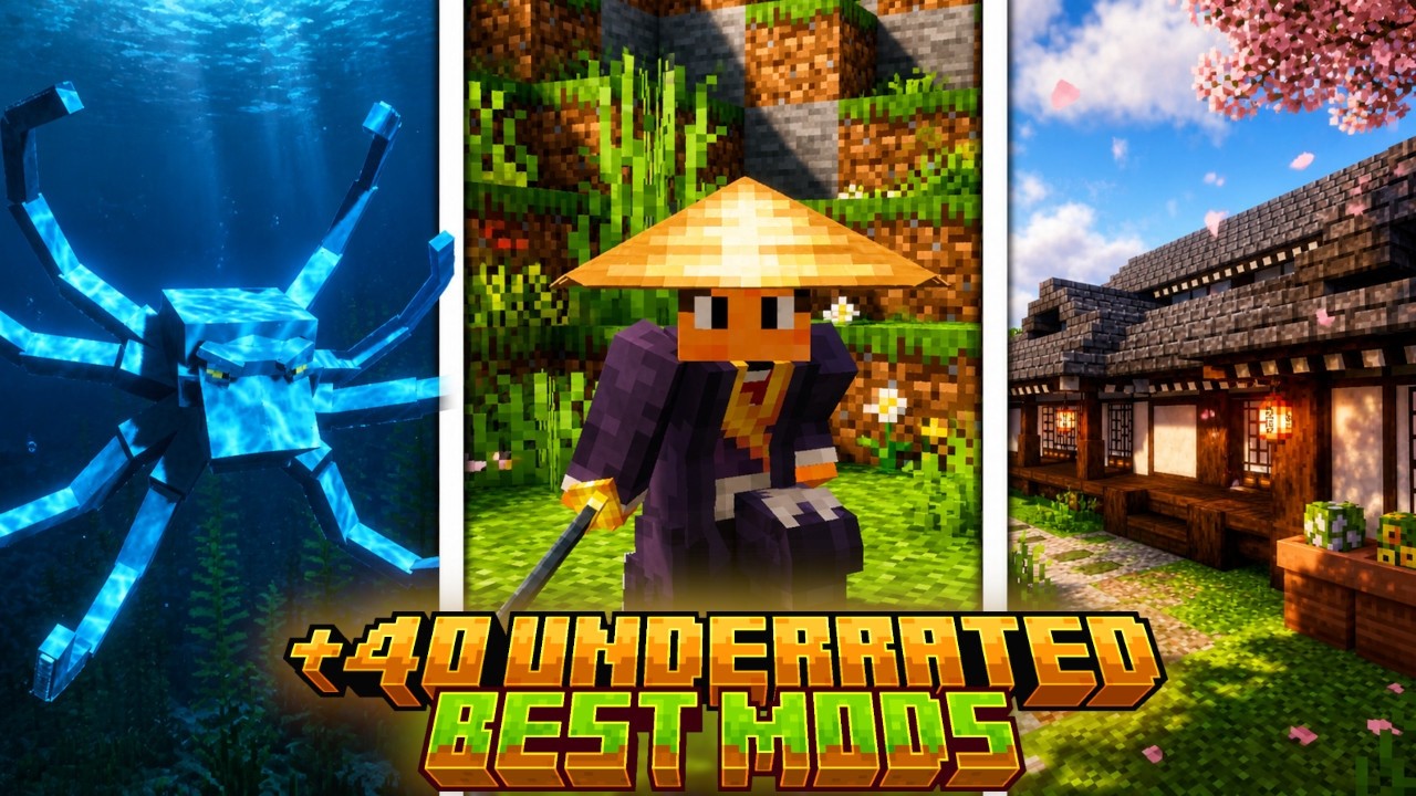 TOP +40 Best HIDDEN GEM Minecraft Mods That are Actually AMAZING! [+1.20, +1.21 | Fabric / Forge]