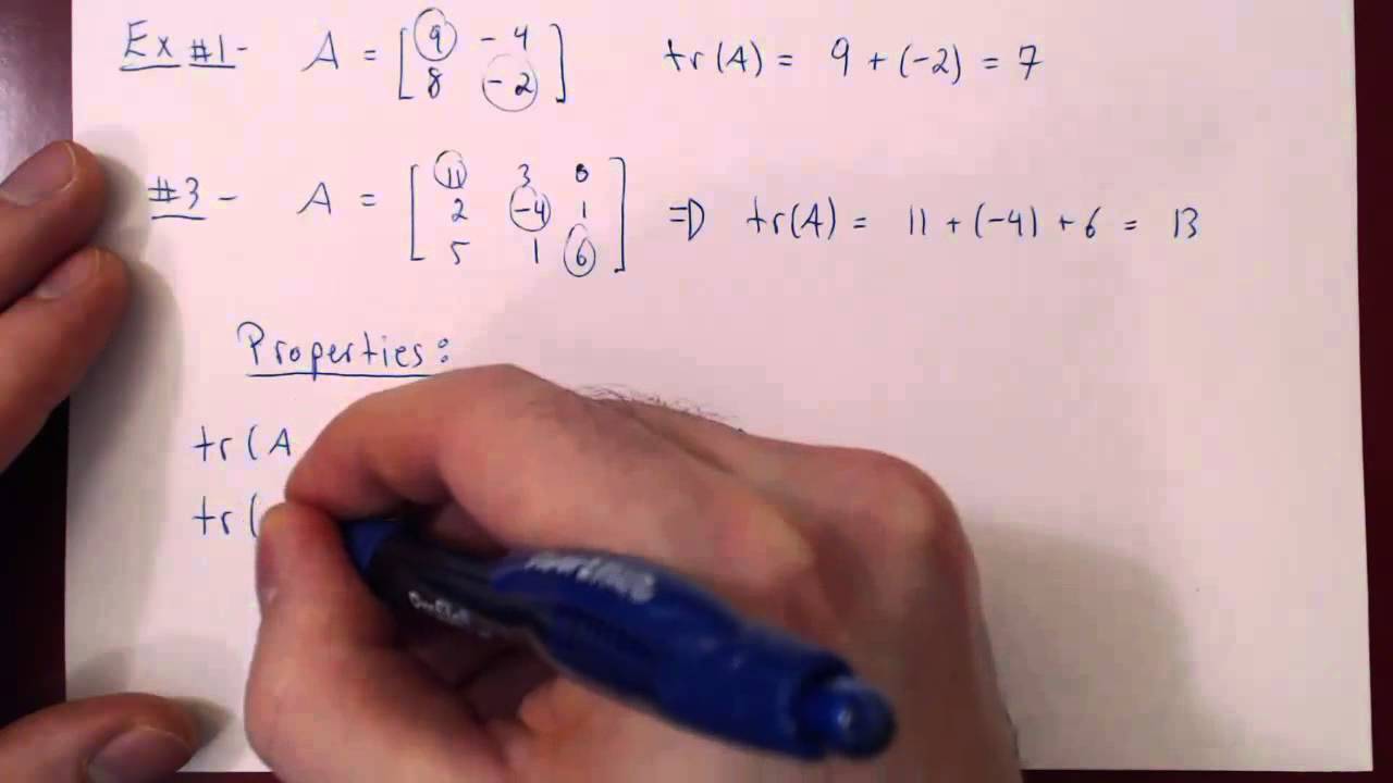 The Trace of a Square Matrix