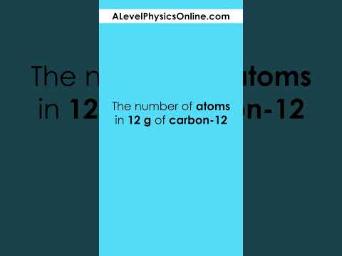 Avogadro's Constant Definition - A Level Physics