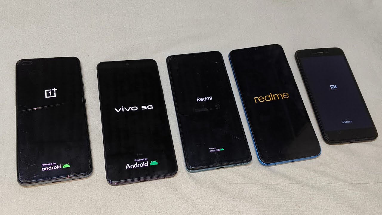 OnePlus Nord vs Vivo Y300 vs Redmi Note 10 vs Realme C11 vs Redmi Go Reboot Speed Test