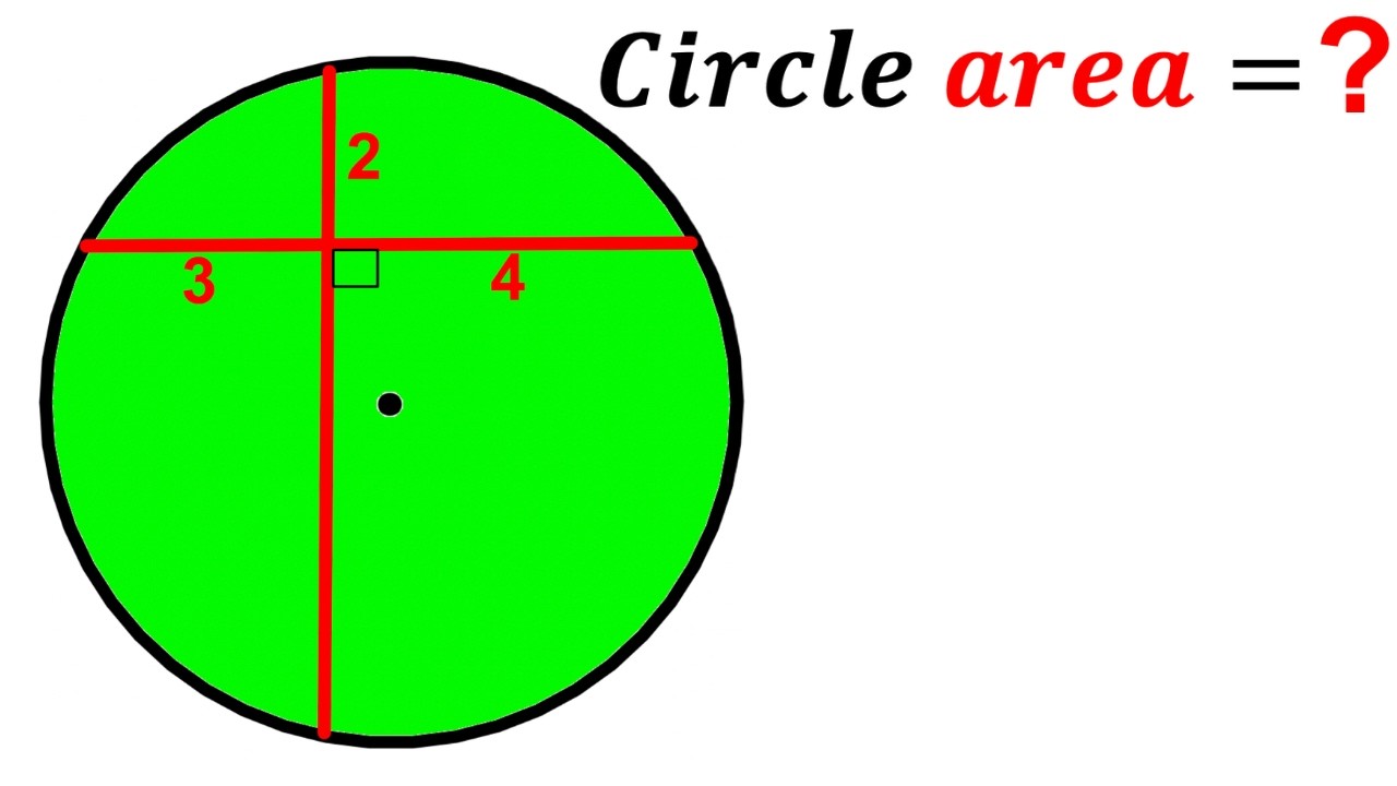 Can you find area of the Green shaded Circle? | (Chords) | #math #maths | #geometry