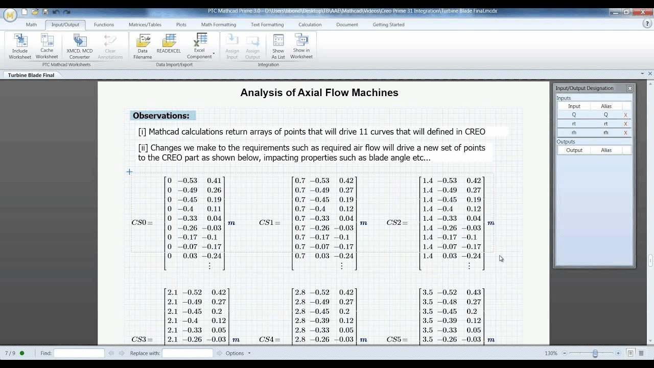 PTC Mathcad for the CAD Engineer