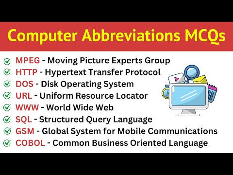 Computer Abbreviations & Acronyms Quiz | 100 Key Questions | Computer Science MCQs | CS GK Test