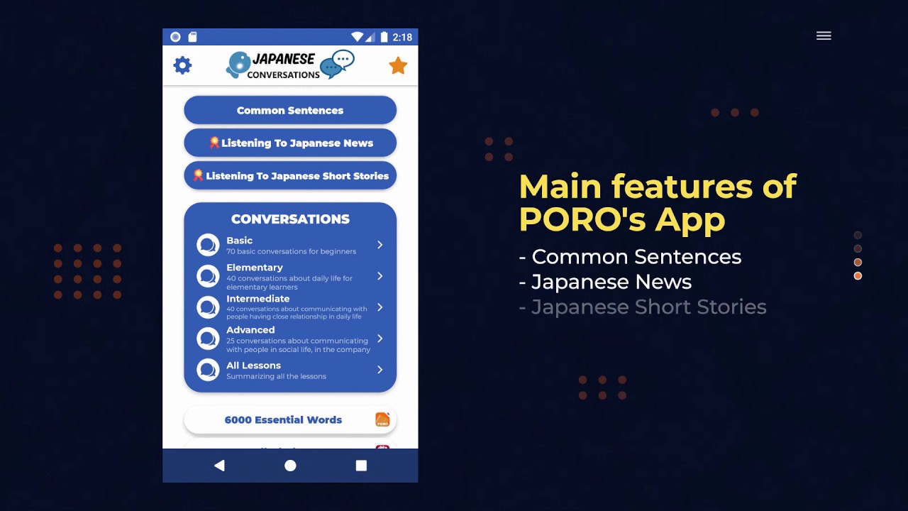 SMART WAY TO  SPEAK JAPANESE LIKE A NATIVE SPEAKER! - APPLICATION FROM PORO