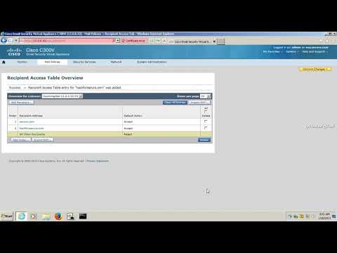 how to configure RAT recipient access table on cisco ESA email security
